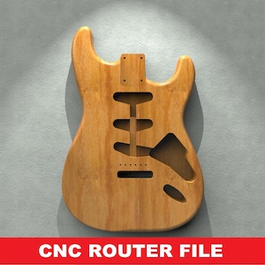 Electro Guitar STL File CNC Router Engraver, 3D Relief File Artcam ...