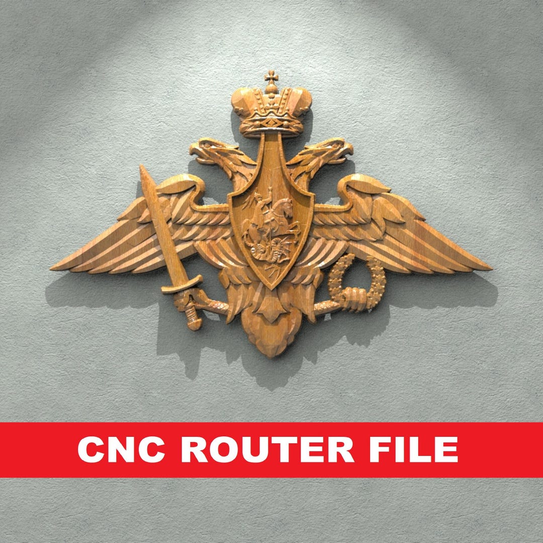 Eagle Crest STL File CNC Router Engraver, 3D Relief File Artcam Aspire ...