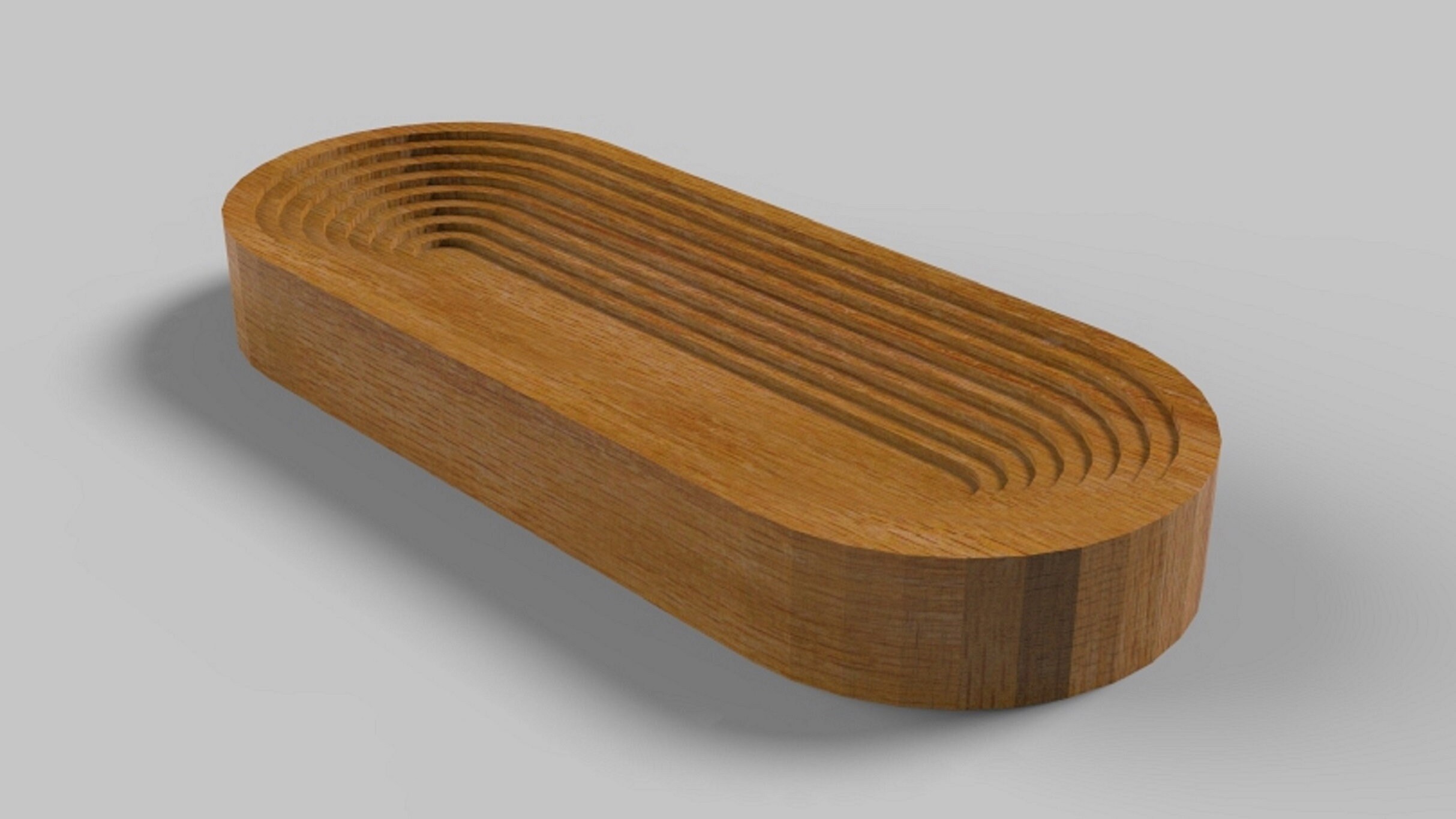 Contour Wale Tray Cnc Cut Files for Cnc Router, Dxf, Dwg, Eps, Stl, Svg ...