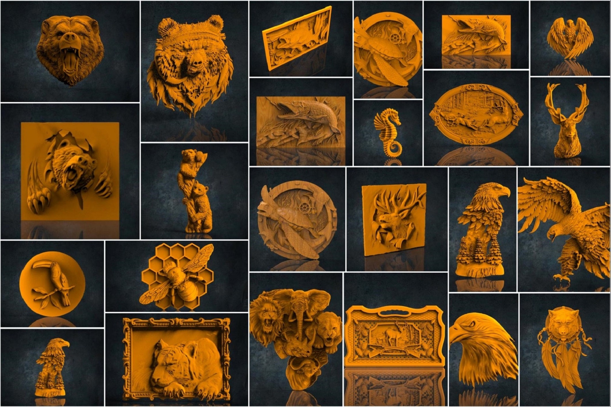 Cnc Router Files Mega Bundle 400 Cnc Cut Relief Kitchen Files for Cnc Router, Dxf, Dwg, Eps, Stl ...