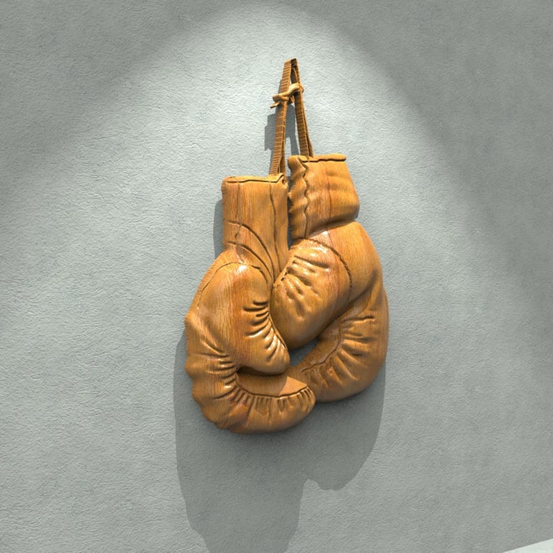 Boxing Gloves Hang STL Model CNC Router Engraver Artcam Aspire CNC ...