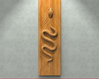 Snake STL Model, CNC Router Engraver, Artcam, Aspire, Cnc Files, Wood ...
