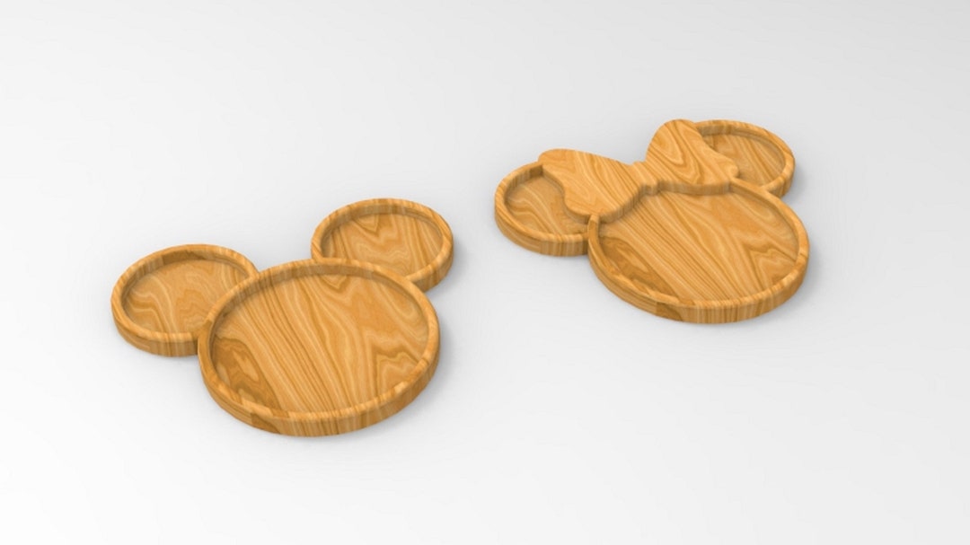 Mickey Serving Tray Cnc Router Files for Wood, Files for Cnc Router ...