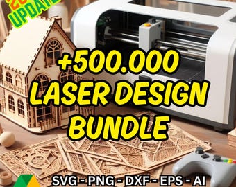 350,000 Laser Cut Files Mega Bundle, 3D 2D Laser Cut Designs CNC Files ...