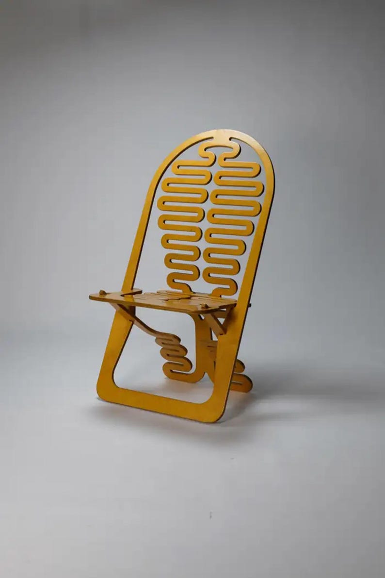 CNC CUTTING FILE Wooden Chair, Cnc Chair, Laser Cut Files, Cnc Files ...