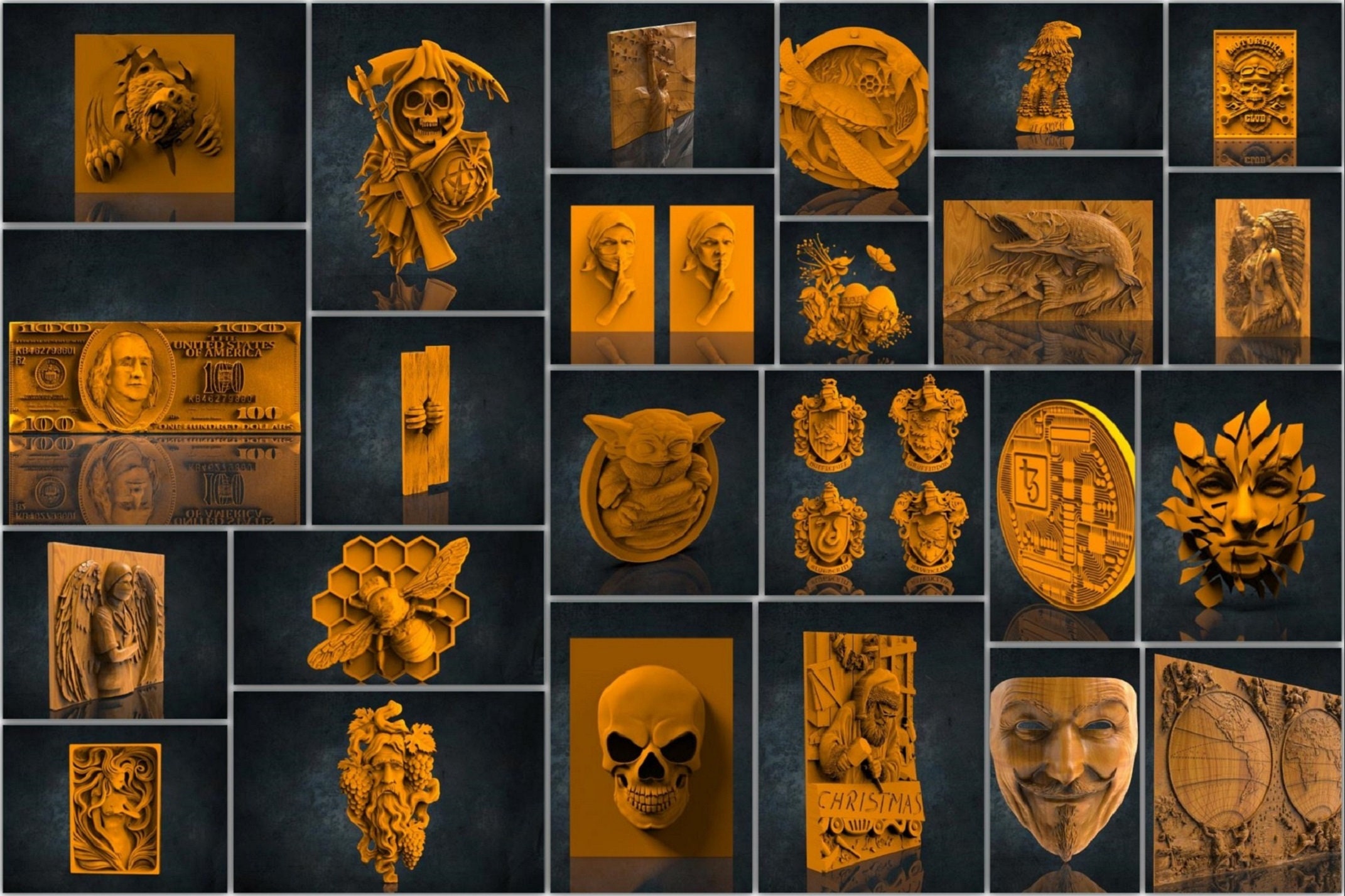 Laser Cut Cnc Router Files Mega Bundle 100.000 Files for Cnc Router ...