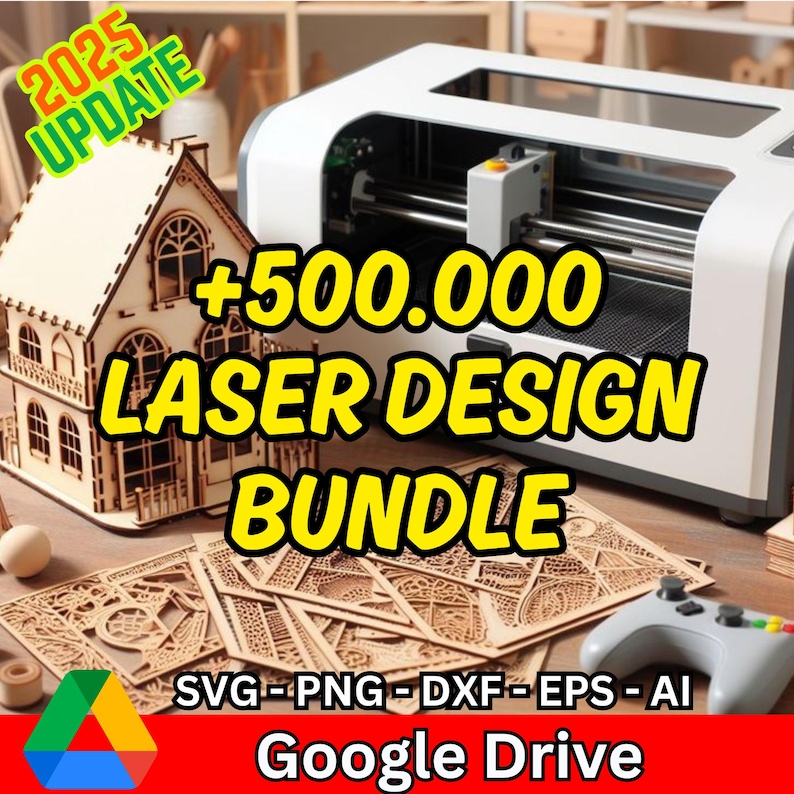 Ultimate CNC & Laser File Bundle: STL Reliefs, Furniture Plans, Trays ...