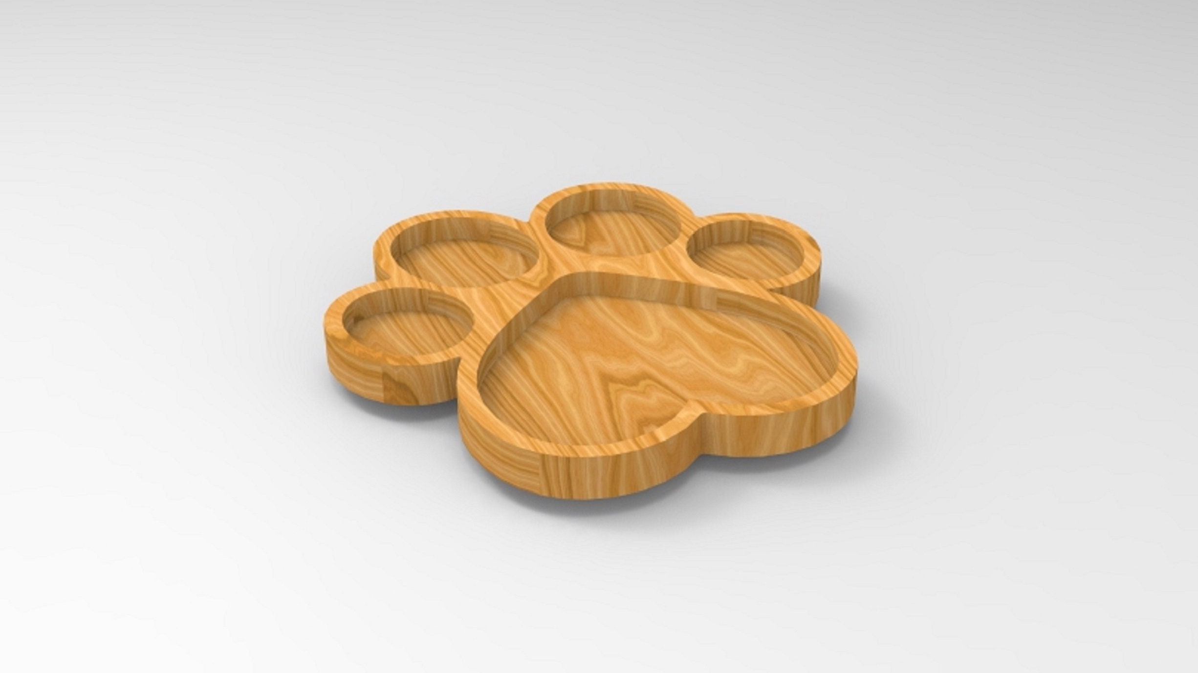 Dog Paw Serving Tray Cnc Router Files for Wood, Files for Cnc Router ...