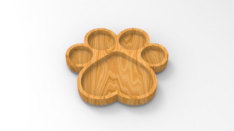 Dog Paw Serving Tray Cnc Router Files for Wood, Files for Cnc Router ...