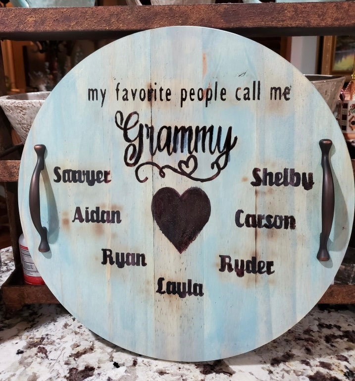 Personalized Decorative Serving Tray, Birthday, Christmas, Mother's Day ...