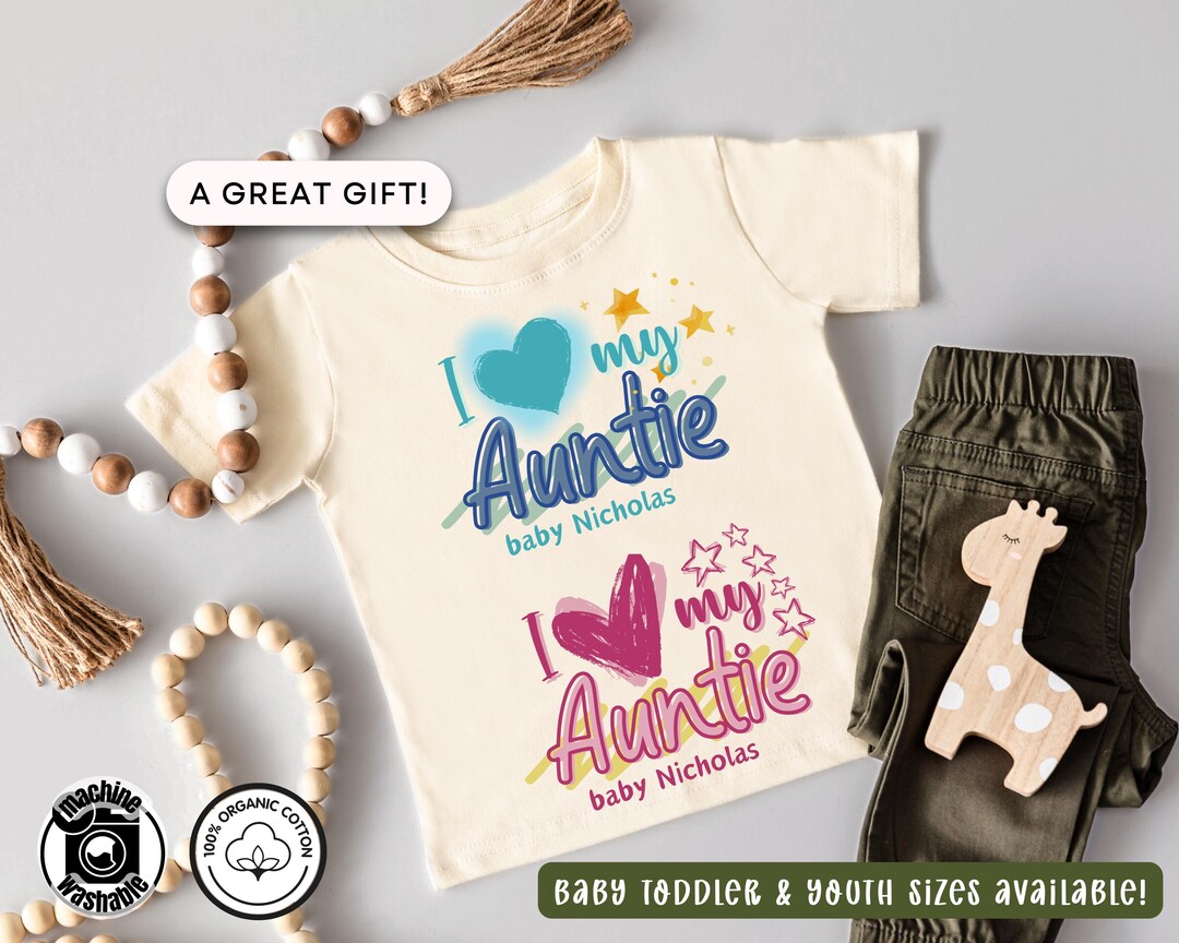 I Love My Custom Baby T-shirt, 100% Natural Cotton Youth T-shirt ...