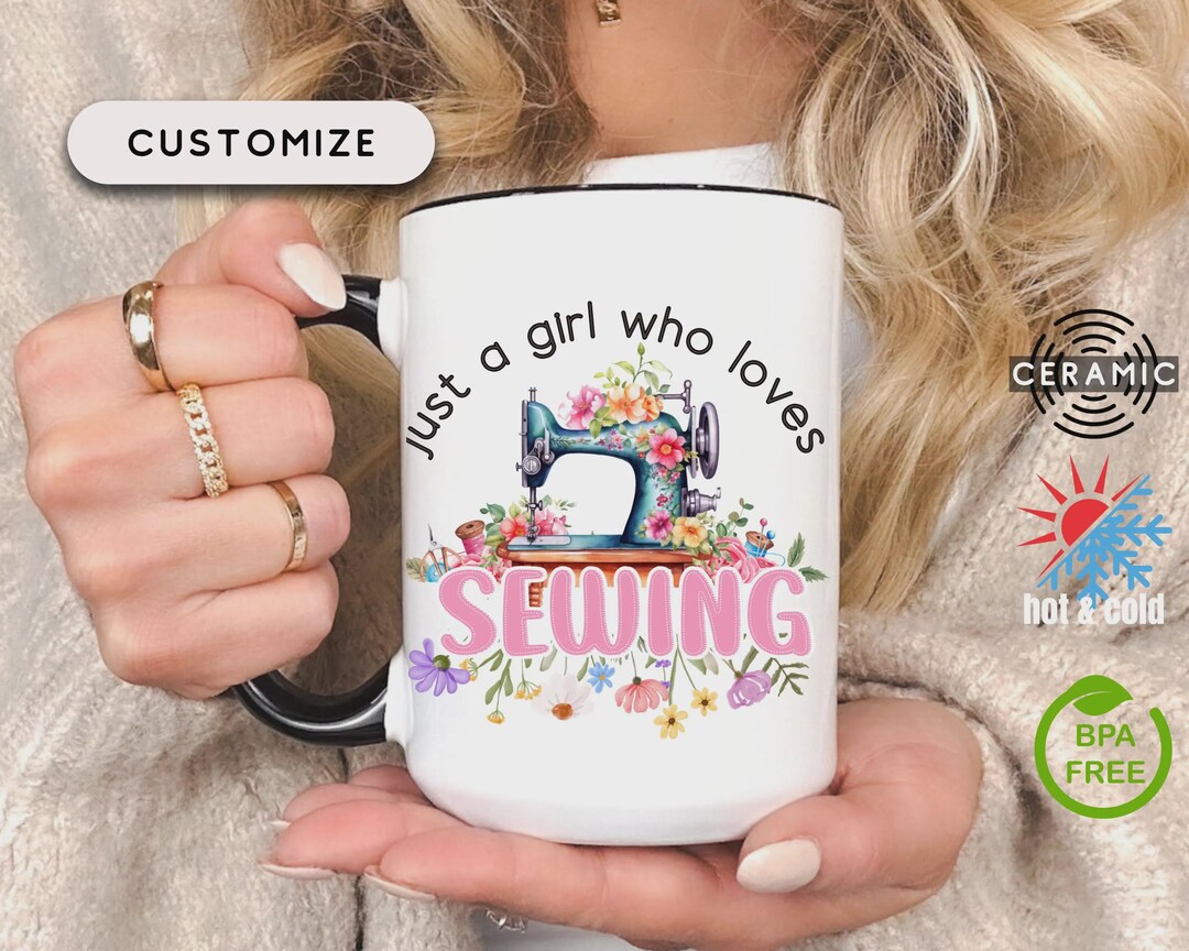 Sewing Coffee Mug: Customize Cup With Sewing Machine - Etsy