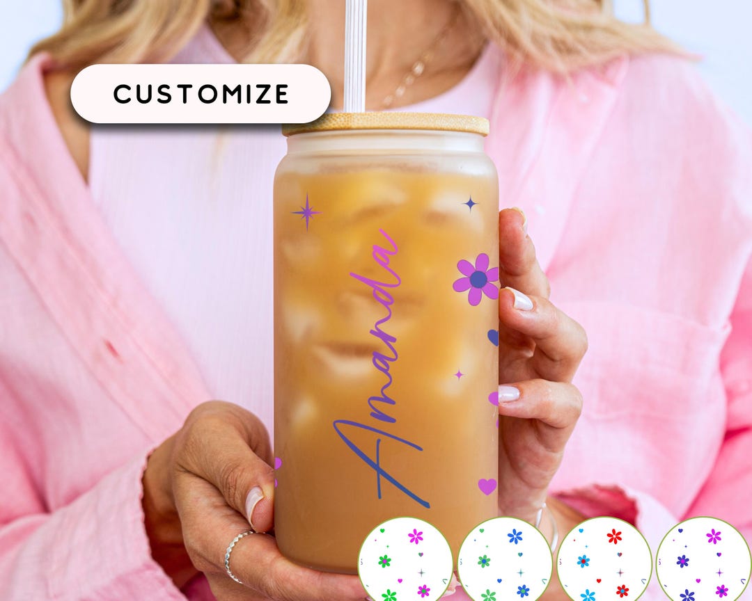 Color Changing Glass Cup, Personalized Color Changing Gift, Color ...