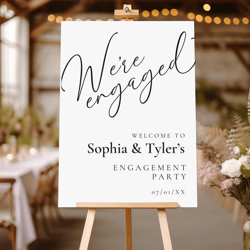 Engagement Party Welcome Sign - Etsy