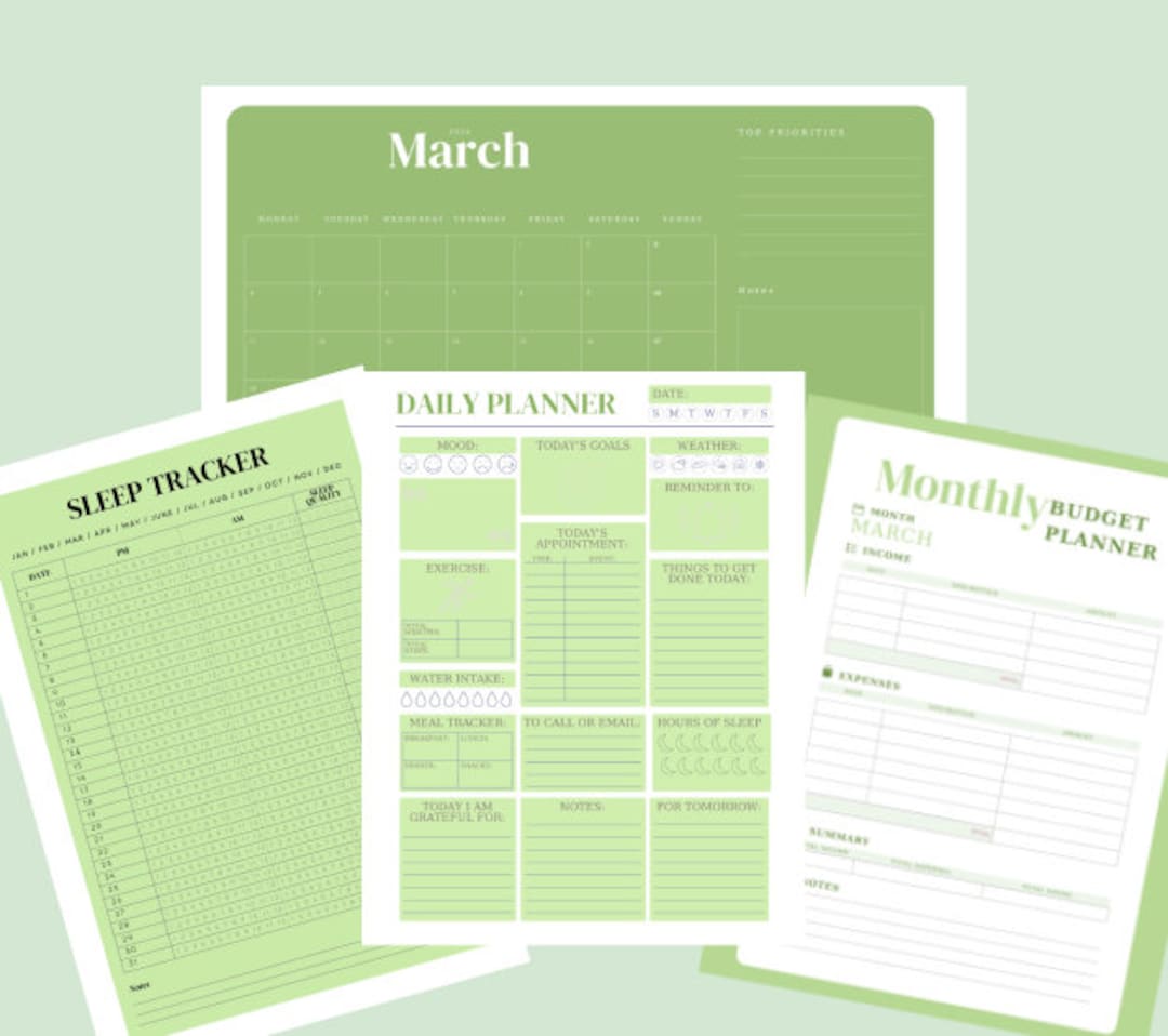 2024 March Planner March Template Bullet Journal Pdf Digital Cute ...