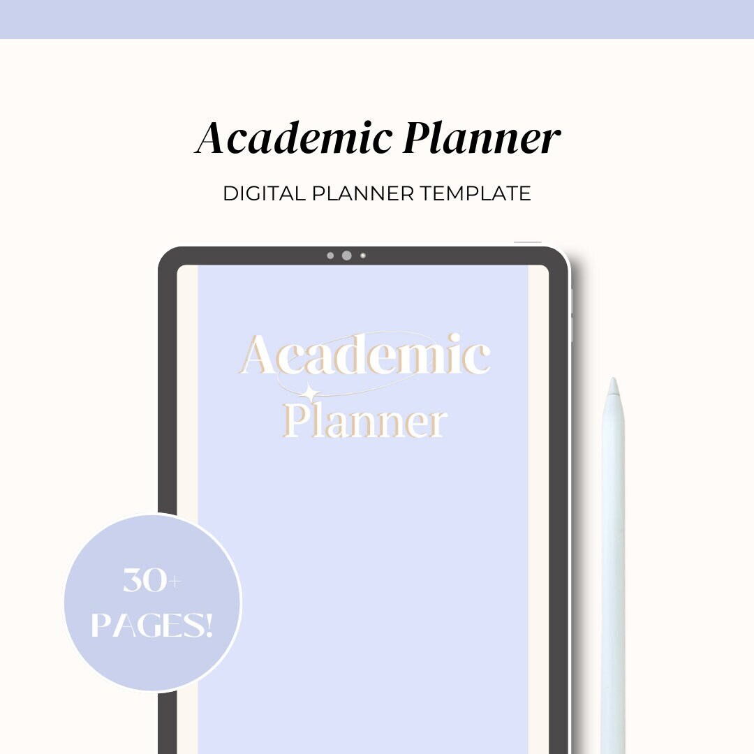 Academic Digital Planner 2024 2025 Goodnotes Planner Notability iPad ...