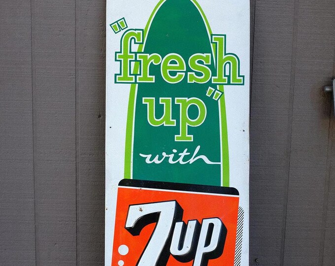 1960 Antique 7-up Sign Original Advertisement - RARE - Etsy