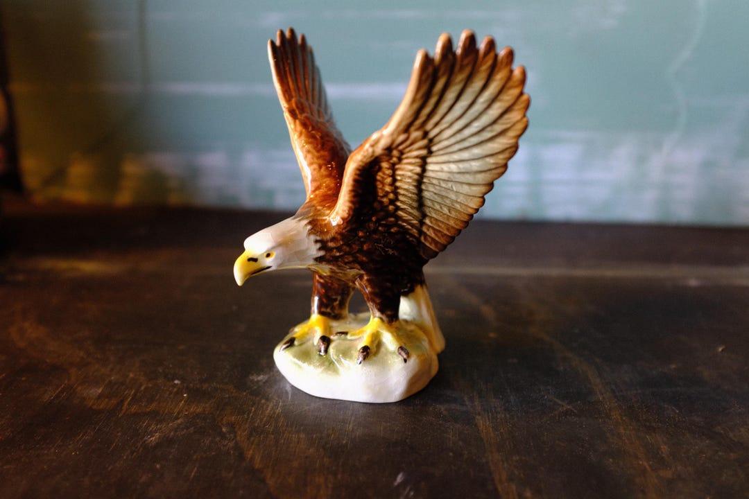Porcelain Bald Eagle Figurine W. Goebel Made in Germany - Etsy