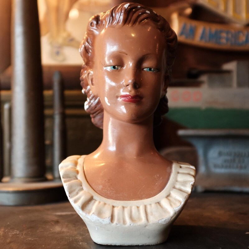 Chalkware Bust - Etsy