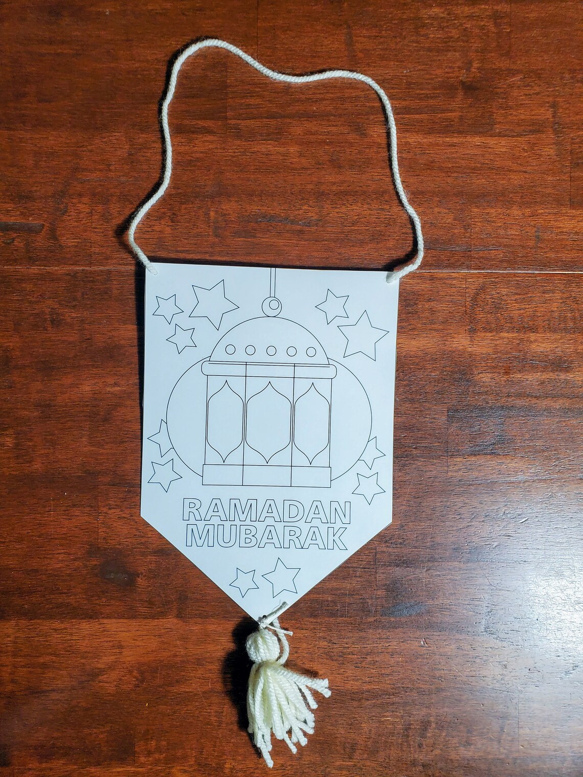 Printable Ramadan Mubarak DIY Banner - Ramadan Craft, Ramadan Coloring ...
