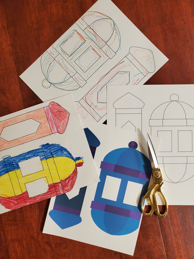 Ramadan Lantern Tissue Paper Craft Printable - Ramadan Craft, Ramadan ...