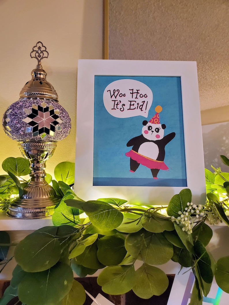 Eid Panda Printable - Eid Decor, Eid Kids Art - Etsy