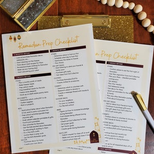 Ramadan Prep Checklist - Ramadan Printable, Ramadan to Do List, Ramadan ...