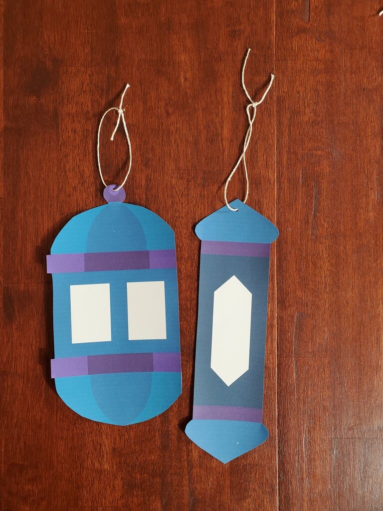 Ramadan Lantern Tissue Paper Craft Printable - Ramadan Craft, Ramadan ...