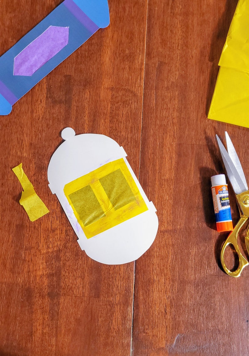 Ramadan Lantern Tissue Paper Craft Printable - Ramadan Craft, Ramadan ...