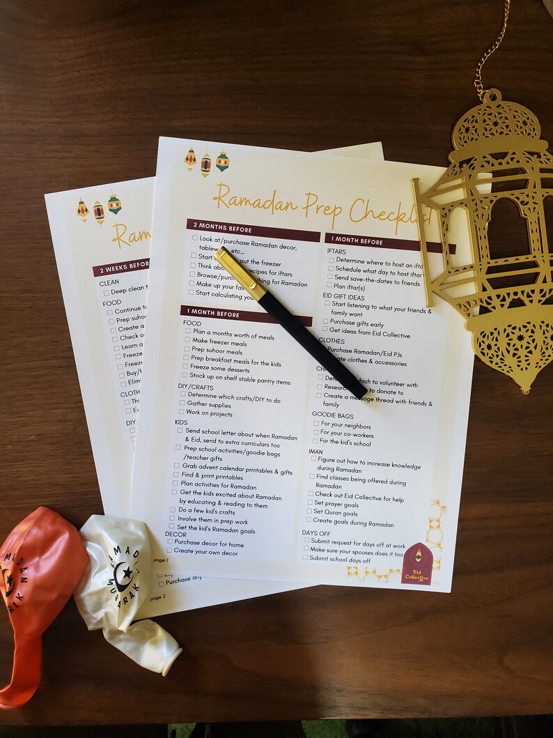 Ramadan Prep Checklist - Ramadan Printable, Ramadan to Do List, Ramadan ...