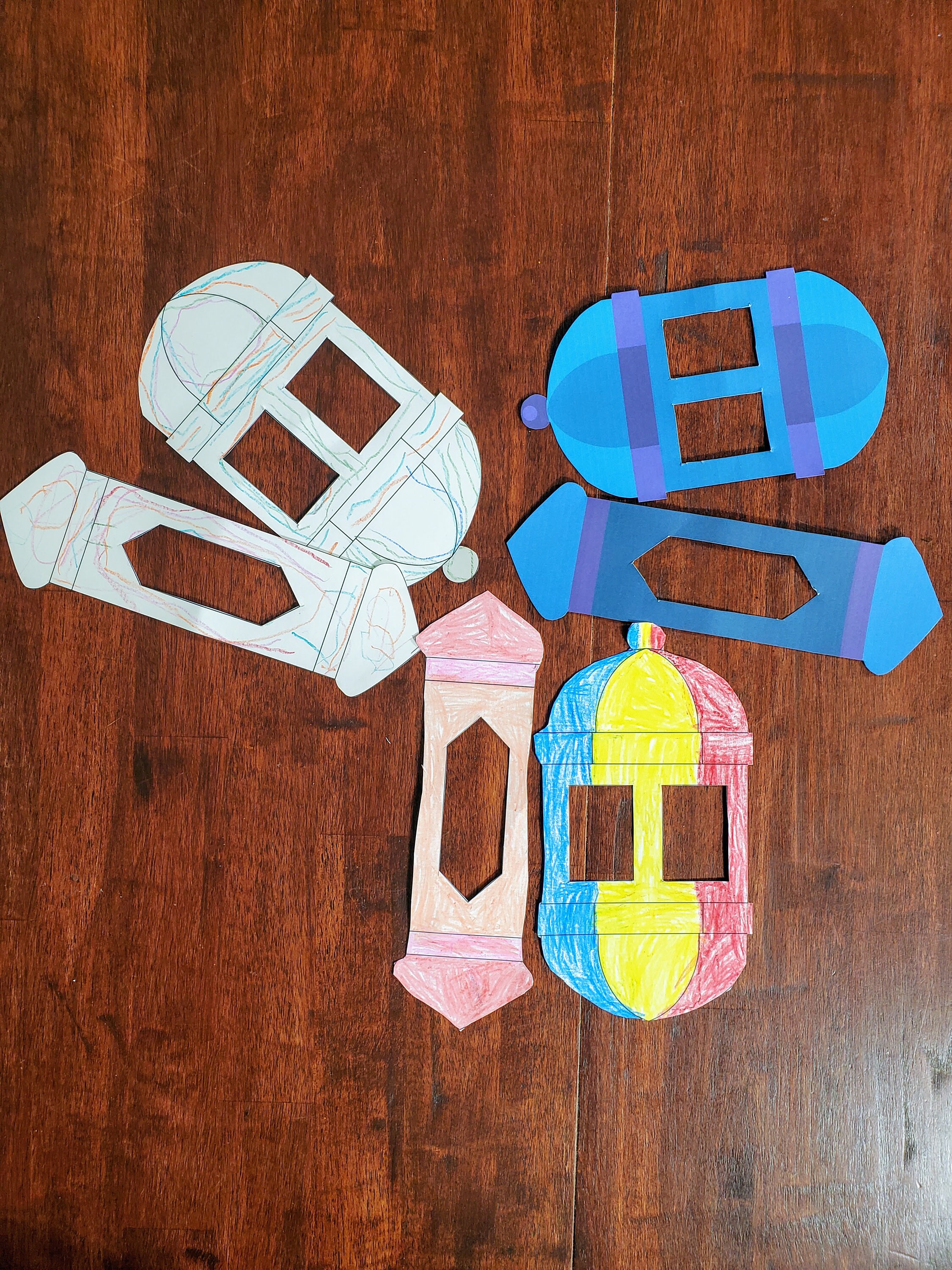 Ramadan Lantern Tissue Paper Craft Printable - Ramadan Craft, Ramadan ...