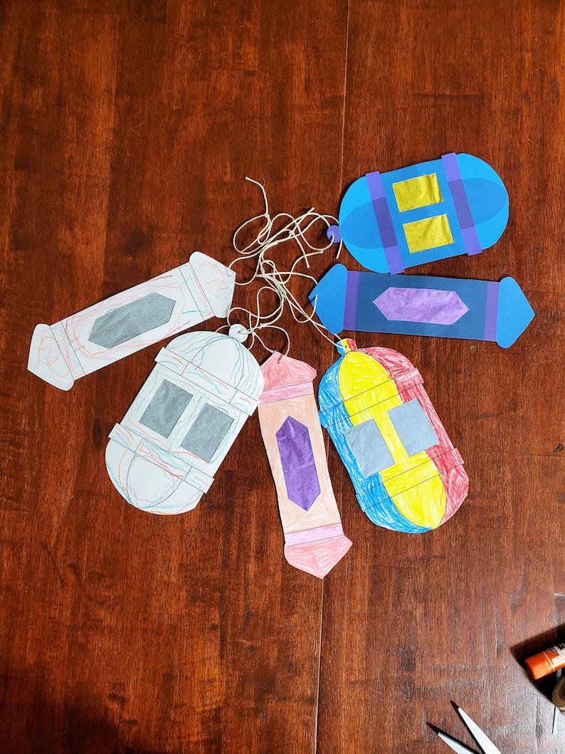 Ramadan Lantern Tissue Paper Craft Printable - Ramadan Craft, Ramadan ...