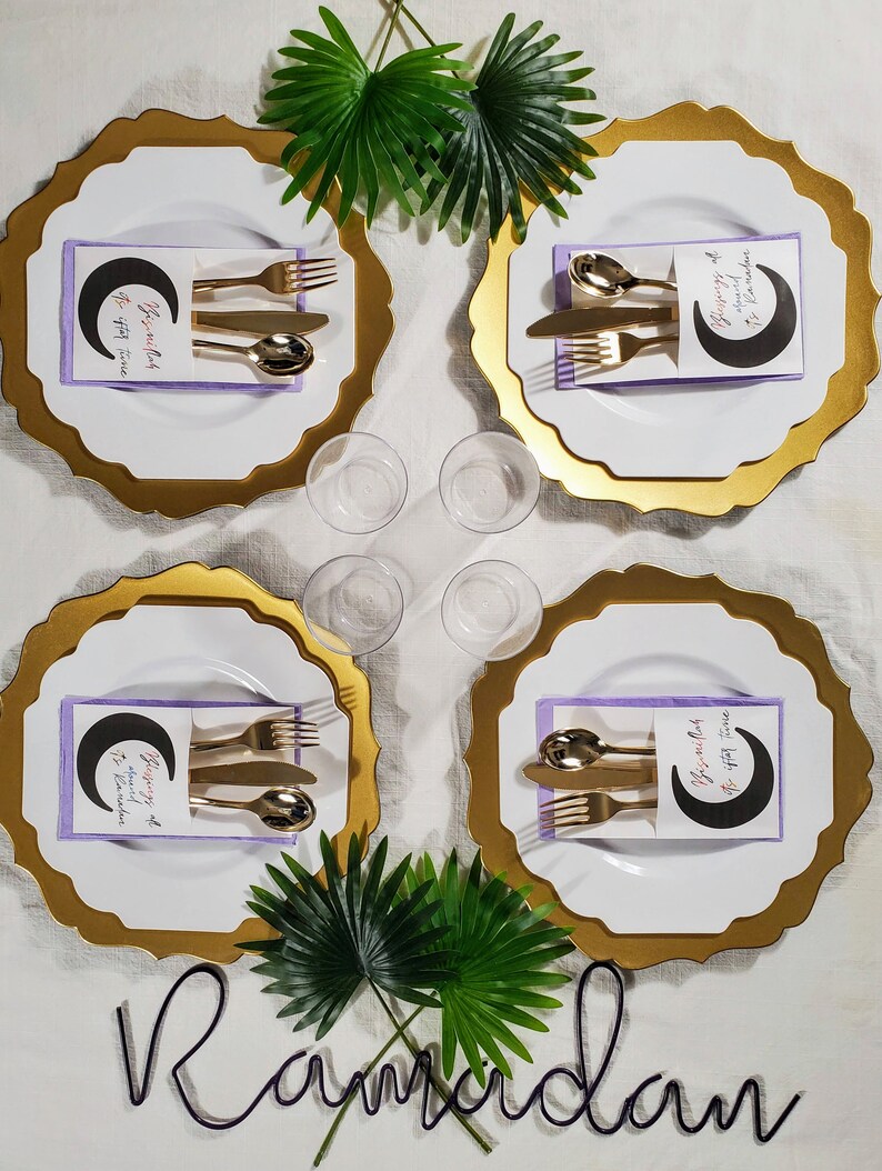 Printable Ramadan Utensil Holders - Iftar Table, Tablescape - Etsy