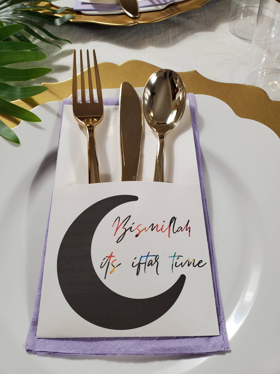 Printable Ramadan Utensil Holders - Iftar Table, Tablescape - Etsy