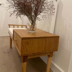 Bespoke, Handmade Oak Hallway Bench | Entryway Bench With Seating and ...