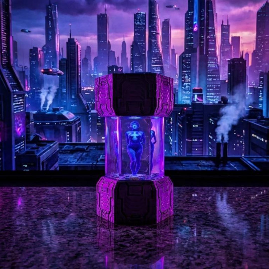 Halo Cortana Themed Resin Lamp - Etsy