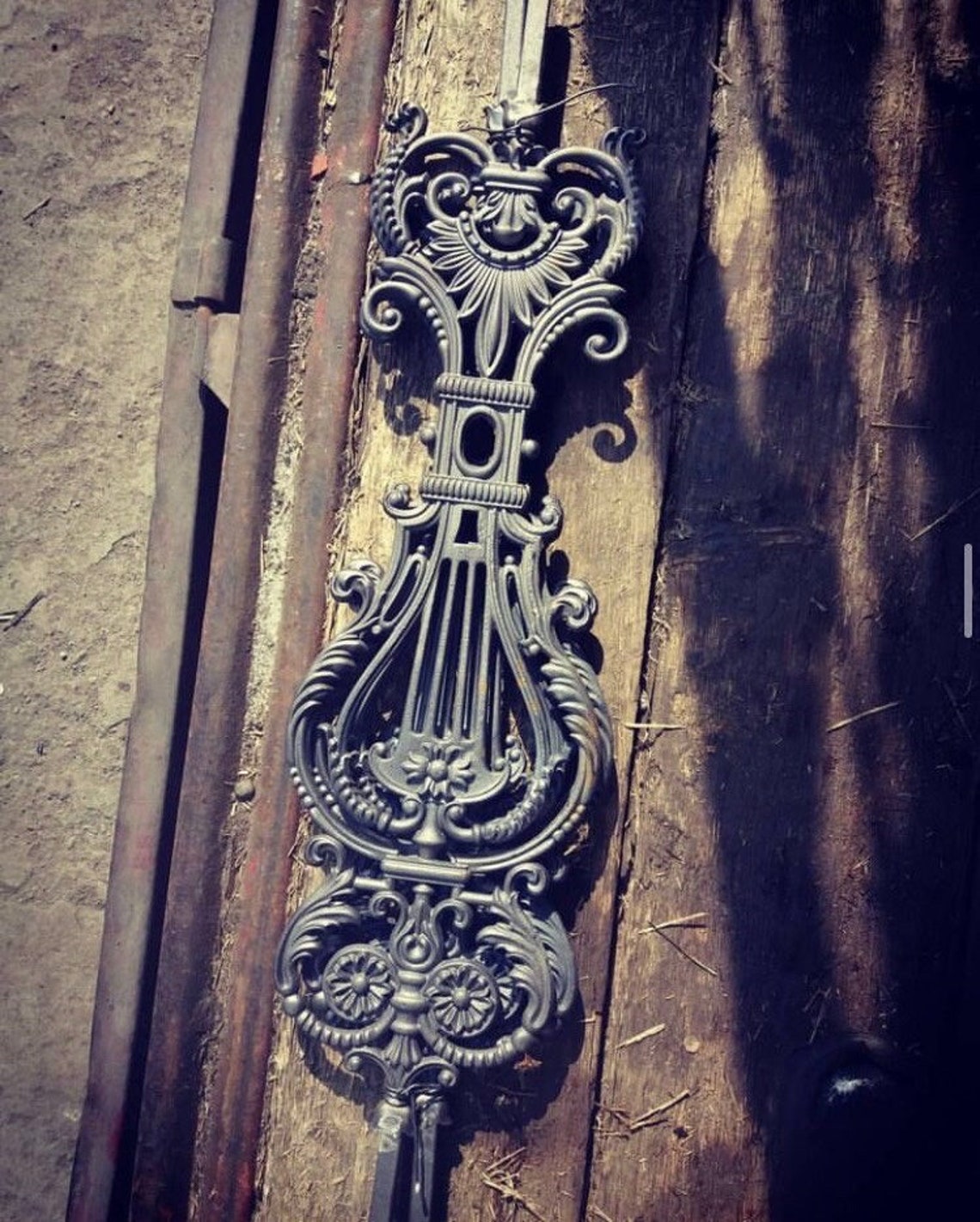 Wrought Iron Stair Spindle Railing Handrail Balusters Balcony Metal ...