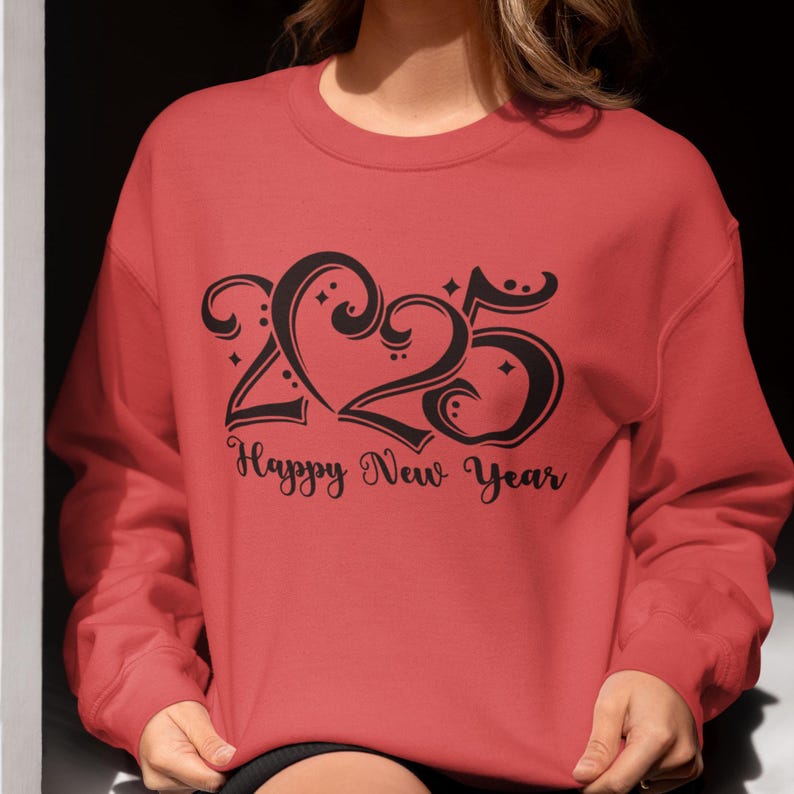 New Year 2025 Sweatshirt, New Year Unisex Sweater, Holiday Sweatshirt ...