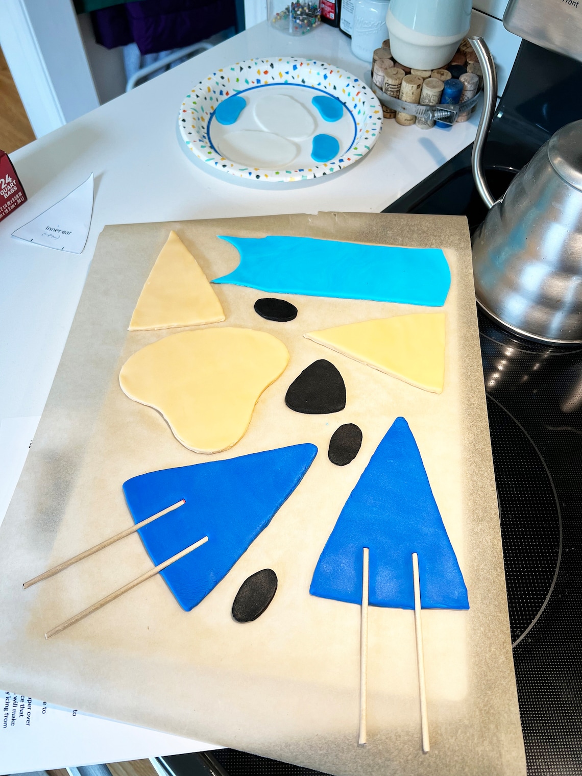 Bluey Cake Template for Kids Birthday Blue Dog - Etsy