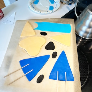 Bluey Cake Template for Kids Birthday Blue Dog - Etsy