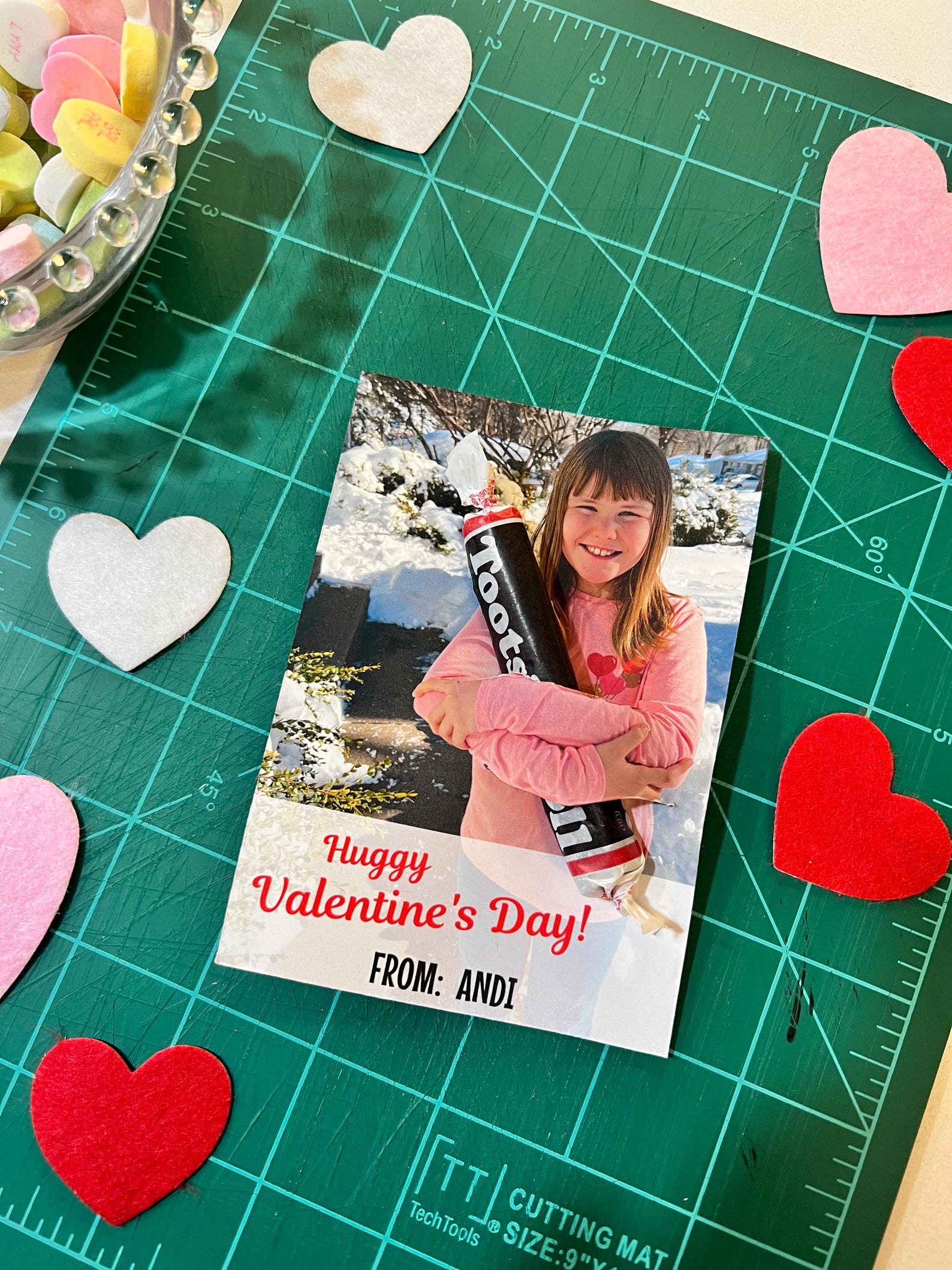 Huggy Valentine Candy Hug Valentine's Day Card Instant Digital Download ...