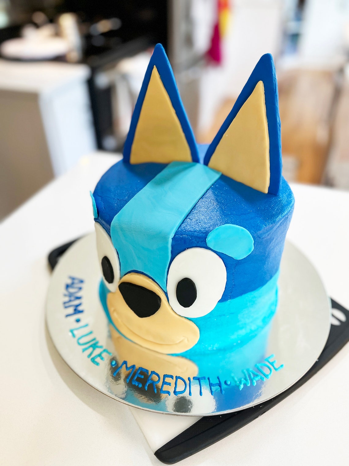 Bluey Cake Template for Kids Birthday Blue Dog - Etsy