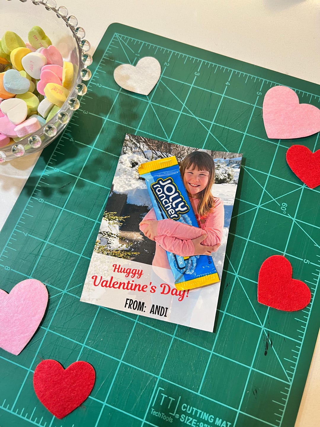 Huggy Valentine Candy Hug Valentine's Day Card Instant Digital Download ...