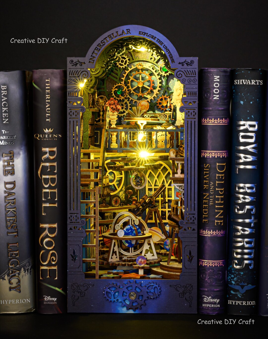 Interstellar DIY Book Nook Kit| Assembled Book Nook| Miniature Bookend ...