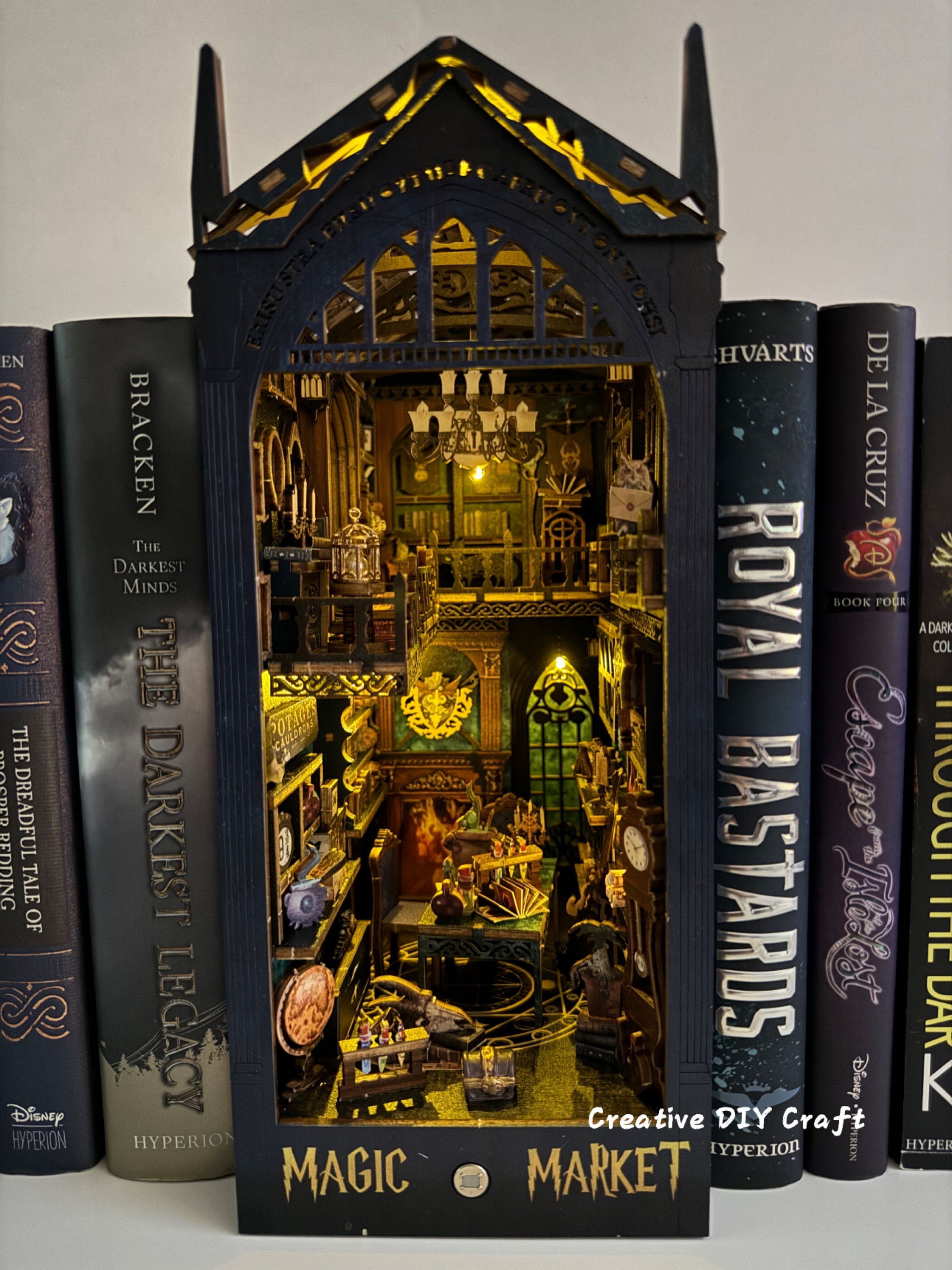 Mysterious Castle DIY Book Nook Kit| Assembled Book Nook| Miniature ...