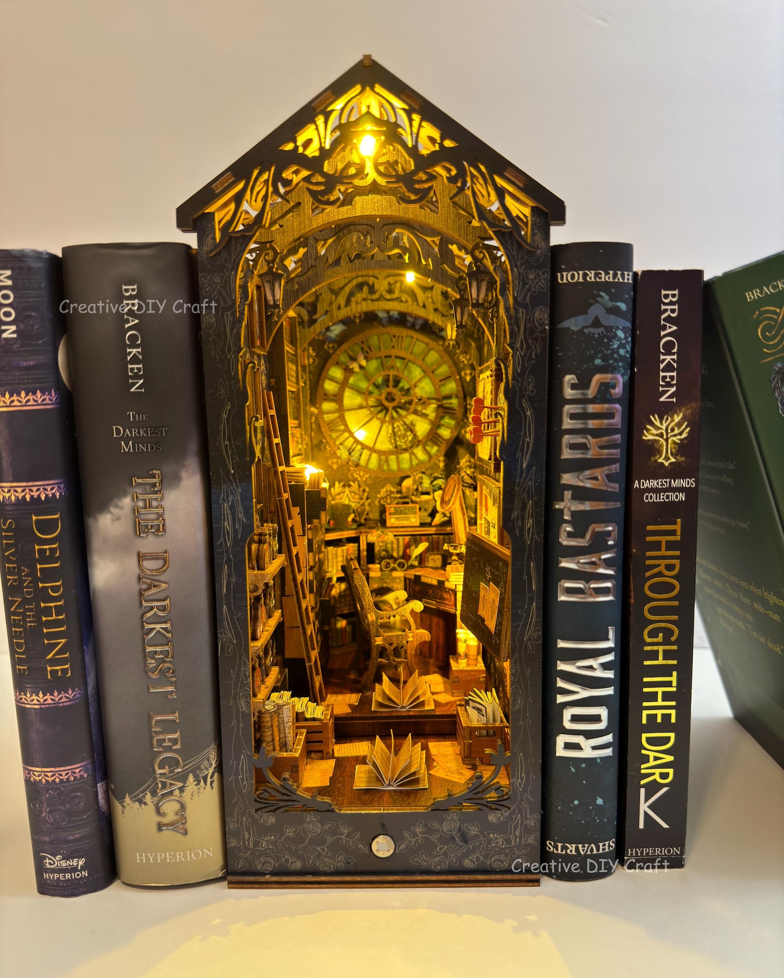 Detective DIY Book Nook Kit| Assembled Book Nook| Miniature Bookend ...