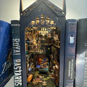 Mysterious Castle DIY Book Nook Kit: Miniature Bookshelf Insert Gift ...