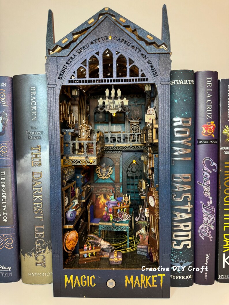 Mysterious Castle DIY Book Nook Kit| Assembled Book Nook| Miniature ...