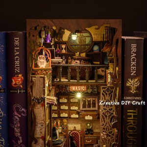 Magic Pharmacist DIY Book Nook Kit: Miniature Bookshelf Insert Model ...