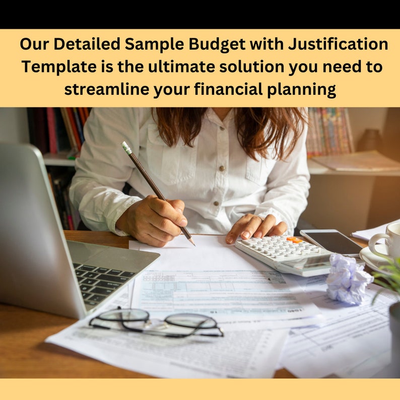 Sample Budget Template With Justification - Etsy